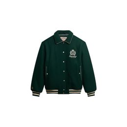 Superdry Jacke Damen Größe L dunkelgrün / weiß