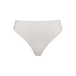 JOOP! String ' Sensation Allover Print Thong ' Damen Gr&ouml;&szlig;e S/M hellbeige / wollwei&szlig; Winterschuhe