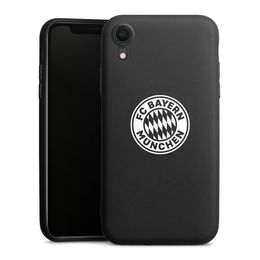 DeinDesign iPhone Xr Handy Premium Silikon H&uuml;lle Handyh&uuml;lle schwarz Case Fcb Coat Of Arms Fc Bayern M&uuml;nchen Silikon Premium Case