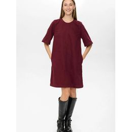 N&uuml;mph Jerseykleid N&Uuml;MPH "N&uuml;mph Dress NUBROOKLYN", Damen, Gr. 34, winetasting, Obermaterial: 100% Baumwolle, Kleider Jerseykleid