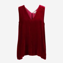 Rotes Oberteil aus Velours