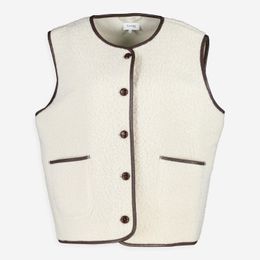 Levete Room Cremefarbene Weste aus Sherpa