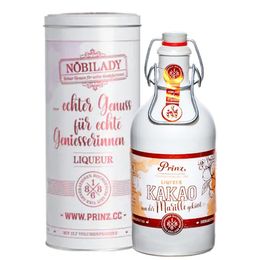 Fein-Brennerei Prinz Prinz Nobilady Liqueur Kakao-Marille in Metalldose (17,7 % vol 0,5 Liter)