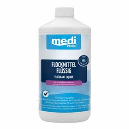 mediPOOL Flockmittel fl&uuml;ssig 1 Liter mit Sofortwirkung, f&uuml;r die Poolpflege