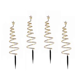 LED-Spiralbaum-Set 80 LED 50 cm 4 Stück
