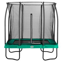 Salta Trampoline - Comfort Edition - rechteckig - 153 x 214cm - 5x7ft - Schutzrand gr&uuml;n