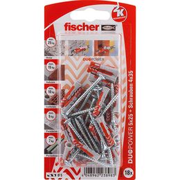 Fischer Fischer DUOPOWER 5 x 25 S mit Schraube 18 St&uuml;ck