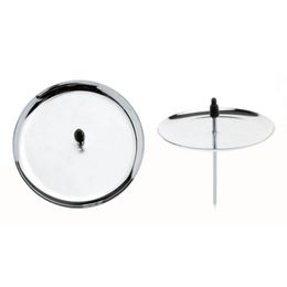 Glorex Kerzenhalter silberfarben 6 cm, 4 Stück