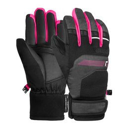 Reusch Ski-/ Snowboardhandschuhe "Benji R-TEX XT Junior" in Schwarz/ Pink - 55% | Größe 4 | Kinderhandschuhe