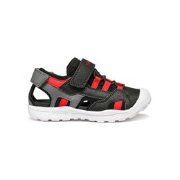 Geox Halbsandalen "Vaniett" in Schwarz/ Rot - 64% | Größe 35 | Kindersandalen