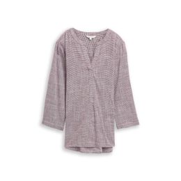 Tom Tailor Damen Bluse aus Baumwolle, rot, Uni, Gr. 36