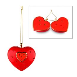 Alessi Fleurs De Jori Dekokugel Cuore e Cuora, Herz, Weihnachtskugel, 12 x 7,5 cm