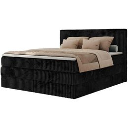 Boxspringbett mit Bettkasten Tiliano King schwarz Maße (cm): B: 146 H: 119 Betten > Betten nach Art > Boxspringbetten » DeinBett