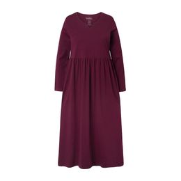 Ulla Popken Kleid Damen Gr&ouml;&szlig;e 58/60 dunkellila Winterkleid