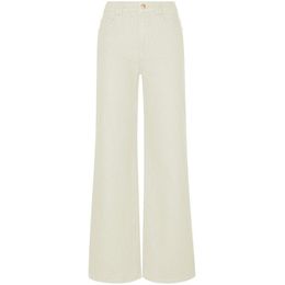 DAY.LIKE - &bdquo;Wide Leg&ldquo;-Jeans, weiss, Gr. 22 - Baumwolle
