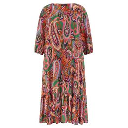 Emilia Lay - Kleid mit 3/4-Arm, mehrfarbig, Gr. 48 / XL