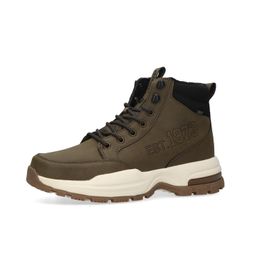 Winterboots Dockers by Gerli, Herren, Gr. 43, grün (khakifarben), Nubuklederimitat, Textil, Schuhe, Schnürboots mit Warmfutter