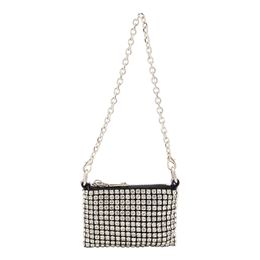 NAEMI Schultertasche Damen Gr&ouml;&szlig;e One Size schwarz / silber