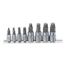 BGS-technic BGS Schraubenausdreher-Satz Antrieb 6,3 mm (1/4 Zoll) / 10 mm (3/8 Zoll) f&uuml;r defekten Innensechskant 3 - 10 mm 8 teilig ; BGS technic (6847)