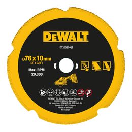 Dewalt DT20590-QZ Multi-Material-Diamanttrennscheibe 76mm f&uuml;r Schneiden von Metall, Stein oder Kunststoff mit Multi-Cuttern)
