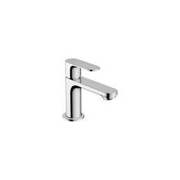 Hansgrohe Waschtisch-Einhebelmischer Rebris S 80 CoolSt mit Zugstangen-Ablaufgarnitur, chrom (72513000)