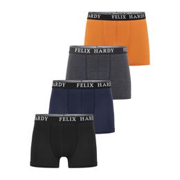 Felix Hardy Boxershorts Herren Gr&ouml;&szlig;e L grau / orange / schwarz