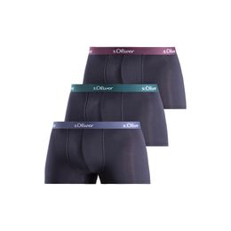 s.Oliver Boxershorts Herren Gr&ouml;&szlig;e M blau / gr&uuml;n / lila / schwarz / wei&szlig;
