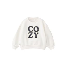 Mango Kids Sweatshirt 'COZY' M&auml;dchen Gr&ouml;&szlig;e 104 navy / gelb / offwhite