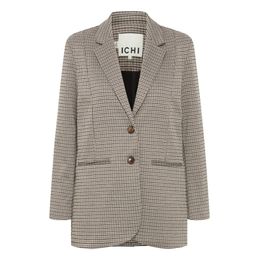 Ichi Blazer 'Kate' Damen Gr&ouml;&szlig;e 44 beige / grau