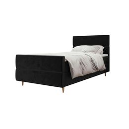 Möbel Kraft Boxbett schwarz Maße (cm): B: 90 H: 114 » Möbel Kraft