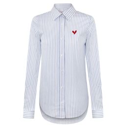 Felix Hardy Bluse Damen Gr&ouml;&szlig;e S blau / wei&szlig;