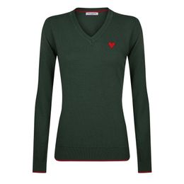 Felix Hardy Pullover Damen Gr&ouml;&szlig;e XL gr&uuml;n / rot