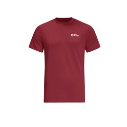 Jack Wolfskin T-Shirt Herren Gr&ouml;&szlig;e XXL dunkelrot / wei&szlig;