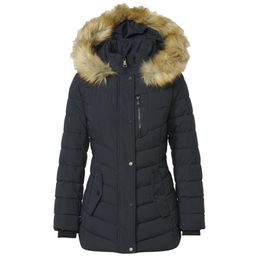 Koroshi Winterjacke Damen Gr&ouml;&szlig;e XS navy / dunkelblau / hellbraun