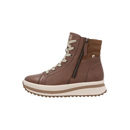 Rieker Boots Damen Gr&ouml;&szlig;e 36 braun / wollwei&szlig; Winterschuhe