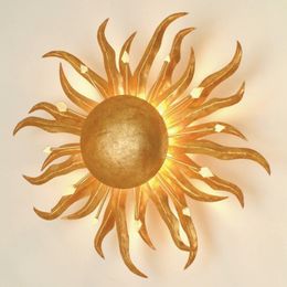 Holl&auml;nder Wandleuchte Sonne &Oslash; 45 cm gold
