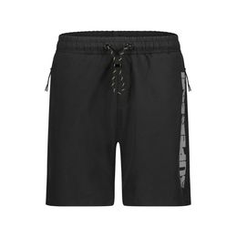 SUPERREBEL GEAR Shorts 'AL' Herren Gr&ouml;&szlig;e 34 grau / schwarz