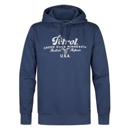 PETROL INDUSTRIES Sweatshirt 'Yankton.' Herren Gr&ouml;&szlig;e XXL enzian / wei&szlig;