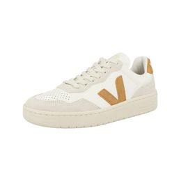 Veja Sneaker 'V-90' Damen Gr&ouml;&szlig;e 40 beige / rostbraun / umbra / wei&szlig;