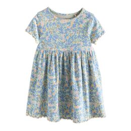 Next Kleid M&auml;dchen Gr&ouml;&szlig;e 74 taubenblau / hellgr&uuml;n / orange / altrosa