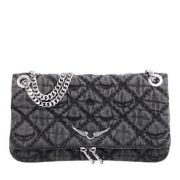 Zadig & Voltaire Zadig & Voltaire Crossbody Bags - Rock Ii Denim Monogram - Gr. unisize - in Dunkelgrau - f&uuml;r Damen