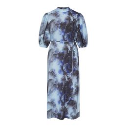 Sisters Point Kleid 'VENTIA-DR12' Damen Größe 40 blau / hellblau / schwarz Winterkleid