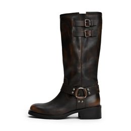 Tommy Jeans Boots Damen Größe 42 dunkelbraun Winterschuhe
