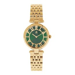 Furla Uhr - Analoge Uhr Furla New Club - Gr. unisize - in Gold - f&uuml;r Damen