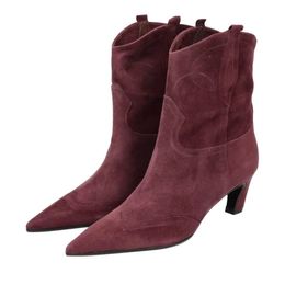 Thea Mika Stiefel - Cowboy Boots - Gr. 37 (EU) - in Rot - f&uuml;r Damen