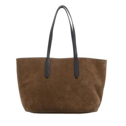 Liebeskind Berlin Shopper - Monogram Diagonal Hydro Suede Shopper M - Gr. unisize - in Braun - f&uuml;r Damen