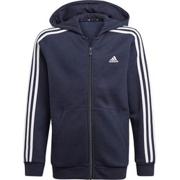 adidas Sportswear Sportsweatjacke 'Essentials' Jungen Größe 152 marine / weiß