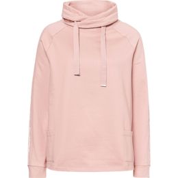 Heine Damen Sweatshirt mit Stehkragen puder Gr&ouml;&szlig;e 46