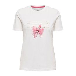 Only T-Shirt 'NIKITA LIFE' Wei&szlig; | Gr.: M