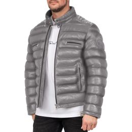 Reichstadt Herren Regular Fit Jacke Echtleder in Grey | Gr.: L